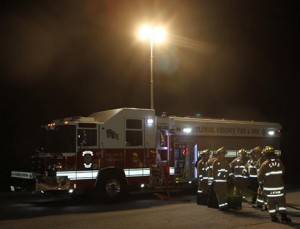 Light Towers Provide Nighttime Scene Illumination and Safety